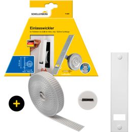 Einlass-Gurtwickler Schellenberg "inkl. Abdeckplatte, Gurtführung, Rollladengurt grau oder weiß", grau, 1 Stk., Gurtwickler, Unterputz Gurtwickler 21,5 cm Lochabstand für das Rollladensystem Maxi
