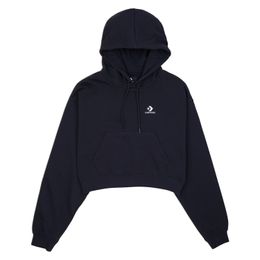 Kapuzensweatshirt Converse "WOMEN'S Converse CHUCK TAYLOR BOXY HOODIE", Damen, Gr. M, schwarz (Converse schwarz), Obermaterial: 80% Baumwolle, 20% Polyester, unifarben, hoch geschlossener Ausschnitt, weit B&uuml;ndchen, Sweatshirts
