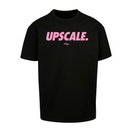 T-Shirt "Upscale by Mister Tee Upscale Sport Font Oversize Tee", Damen, Gr. L, schwarz, 100% Baumwolle, UPSCALE BY MISTER TEE, bedruckt, oversize, Rundhals, Shirts T-Shirt