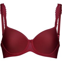 Viania Damen T-Shirt-BH mit B&uuml;gel , aus Spacer-Material, dunkelrot, Gr&ouml;&szlig;e 75B