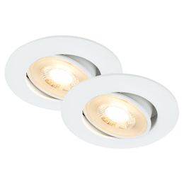 Briloner Leuchten LED Einbauleuchte "BESI 7662026", weiß matt, Leuchten