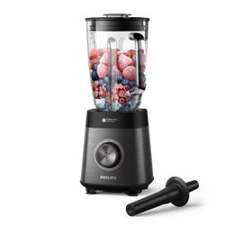 Philips Standmixer "HR3040/00 5000 Series, mit ProBlend Plus-Technologie", grau (edelstahl, grau), B:19,4cm H:48,2cm T:20,5cm, Zerkleinerer, 2-Liter-Beh&auml;lter und automatischer Reinigung; Edelstahl/Grau