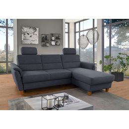 Ecksofa Home Affaire "Palmera L-Form, B: 244 cm - OTTO. Verl&auml;ssliche Qualit&auml;t.", grau (anthrazit), B:244cm H:89cm T:163cm, 100% Polyester;Struktur (100% Polyester);Luxus-Microfaser in Lederoptik (100% Polyester), Sofas, Ecksofa, optional Bettfunktion & Bettkasten, Federkern