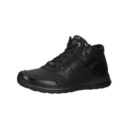 Sneaker Ara "Ara Sneaker Leder", Damen, Gr. 41,5, schwarz, Leder, Schuhe Sneaker