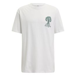 T-Shirt Urban Classics "Urban Classics Herren Organic Tree Logo Tee", Damen, Gr. M, wei&szlig;, 100% Baumwolle, unifarben, oversize, Rundhals, Shirts T-Shirt