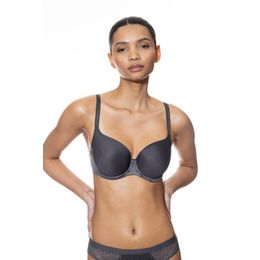 B&uuml;gel-BH Mey "Joan", Damen, Gr. 70, Cup F, schwarz (new schwarz diamond), Single Jersey, Obermaterial: 77% Polyamid, 23% Elasthan, BHs B&uuml;gel-BH, Full-Cup, Ziertr&auml;ger verstellbar