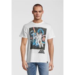 T-Shirt Recovered "Star Wars Classic New Hope", Damen, Gr. L, wei&szlig;, 100% Baumwolle, bedruckt, normal, Rundhals, Shirts T-Shirt, mit coolem Star Wars-Print