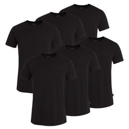 American-Shirt Jockey "American T-Shirt", Herren, Gr. XL, schwarz, Single Jersey, Obermaterial: 100% Baumwolle, unifarben, relaxed fit h&uuml;ftbedeckend, Rundhals, gerader Abschluss, Shirts, flache N&auml;hte, Relaxed Fit, Single-Jersey, kurze &Auml;rmel