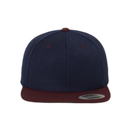 Flexfit Damen Flex Cap "Flexfit Unisex Classic Snapback 2-Tone"navy, maroon, unifarben, 80% Polyacryl, 20% Wolle, Caps