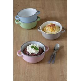 M&auml;ser M&Auml;SER Suppenteller "MAILA, Suppentassen-Set, Steinzeug", 12,5cmhellblau, hellgr&uuml;n, rosa, hellbraun, Speiseteller