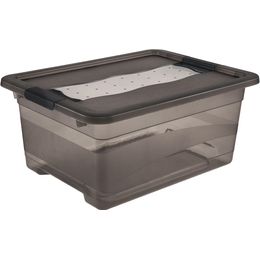 keeeper Aufbewahrungsbox "Cornelia, 6er Set, 12 L, 39,5 x 29,5 x 17,5 cm", 6 Stk., B/H/T: 39,5cm x 17,5cm x 29,5cm, grau, Badezimmer,