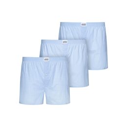 Webboxer Jockey "Boxer Woven", Damen, Gr. XL, blau (shirting blau), Obermaterial: 100% Baumwolle, bequem, Unterhosen, in 3 Dessins