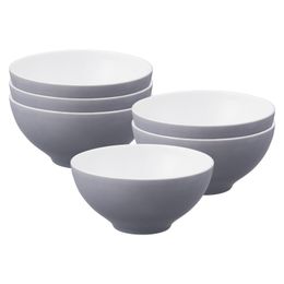 Seltmann Weiden Schale "Sch&uuml;sseln Life Fashion &oslash; 15,5 cm 6er Set", B/H/L: 15,5cmelegant grau, Sch&uuml;sseln