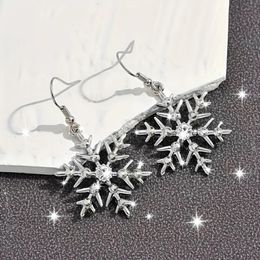 Adelia&acute;s ADELIA ́S Damen Paar Ohrh&auml;nger "Weihnachtsschmuck Ohrringe Ohrh&auml;nger Schneeflocke aus Acryl", Damen, Acryl, silber, Acryl, Ohrringe, Weihnachtsschmuck