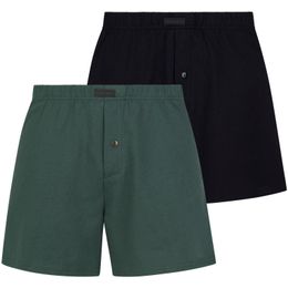 Weiter Boxer Bruno Banani "Loose Fit", Jungen, Gr. XL, grün (tannengrün), Obermaterial: 100% Baumwolle, körpernah, Unterhosen, mit Knopfleiste