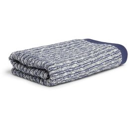 M&ouml;ve Handtuch M&Ouml;VE, B:50cm L:100cm, blau, Walkfrottier, Obermaterial: 85% Baumwolle, 10% Viskose, 5% Leinen, Handt&uuml;cher