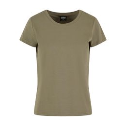 Urban Classics Damen T-Shirt "Urban Classics Ladies Sorona Regular Tee"paleolive, Gr. XXXL, unifarben, 70% Baumwolle, 30% Polyester (Sorona), Shirts