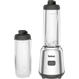 Tefal Standmixer "BL15FD Mix & Move Smoothie-Maker", B:12,3cm H:31cm T:12,3cm, grau, Zerkleinerer, 2 Flaschen To-Go in Premium Tritan, abnehmbare