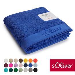 Handtuch s.Oliver, B:50cm L:100cm, blau, Walkfrottier, Baumwolle, Handt&uuml;cher, "s.Oliver, Premium Qualit&auml;t, 600 gr/m&sup2;, auch als Sets erh&auml;ltlich",