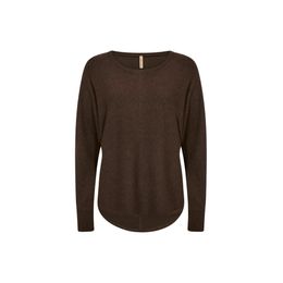 soyaconcept Damen Strickpullover "Soya Concept Sweater SC-DOLLIE 620"98694 hot fudge melange, Gr. XS, Obermaterial: 75% Viskose, 25% Nylon, Pullover