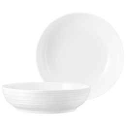 Seltmann Weiden Schale "Foodbowl Terra &oslash; 25,5 cm 2er Set", B/H/L: 25,5cm, wei&szlig;, Sch&uuml;sseln