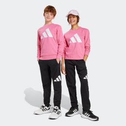 Trainingsanzug adidas Sportswear "J BL FL JOG 240", Jungen, Gr. 176, pink (pink fusion, wei&szlig;), Obermaterial: 70% Baumwolle, 30% Polyester, Sportanz&uuml;ge Trainingsanzug