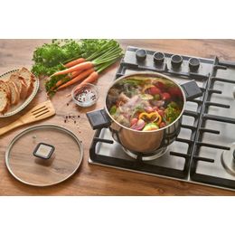 Kochtopf "Anser, energiesparend und sp&uuml;lmaschinenfest, im Geschenkkarton", 5,8 l + &Oslash; 24cm + H&ouml;he 14cm, silber, RESTO KITCHENWARE, T&ouml;pfe, Geeignet f&uuml;r