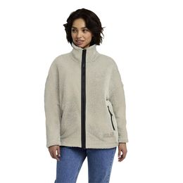 Pl&uuml;schjacke Jack Wolfskin "STONE LITE JKT W", Damen, Gr. S, pale sand, Obermaterial: 100% Polyester, normal, Jacken, Windabweisend, atmungsaktiv, &Uuml;bergangsjacke