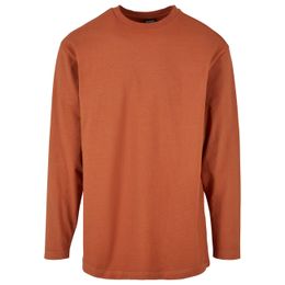 Urban Classics Damen T-Shirt "Urban Classics Herren Heavy Oversized Garment Dye Longsleeve"terracotta, Gr. L, unifarben, 100% Baumwolle, Shirts