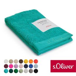 G&auml;stehandtuch s.Oliver, B:30cm L:50cm, blau, Walkfrottier, Baumwolle, Handt&uuml;cher, "s.Oliver, Premium Qualit&auml;t, 600 gr/m&sup2;, auch als Sets erh&auml;ltlich",