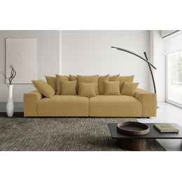 Big-Sofa WERK2, B:290cm H:78cm T:132cm, gelb, 100% Polyester, Sofas, "Maxi B, Mega Sofa mit viel Platz, Breite 290 cm, pflegeleichte Bezüge",
