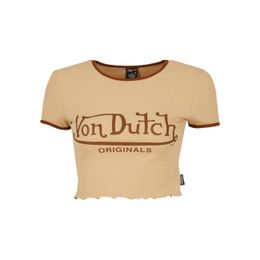 Von Dutch Damen T-Shirt "Von Dutch AMI T-SHIRTS"beige, Gr. S, unifarben, 100% Baumwolle, Shirts