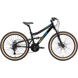 Bikestar Jugendfahrrad, 33cm, 24 Zoll (60,96cm), schwarz, Fahrr&auml;der