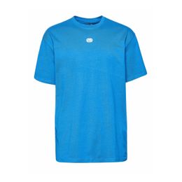 T-Shirt Ecko Unltd. "Ecko Unltd. Ecko Unltd. Cross T-Shirt", Damen, Gr. M, cobaltblau, 100% Baumwolle, bedruckt, loose fit, Rundhals, Shirts T-Shirt