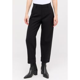 7/8-Hose Angels "LIBERTA TU CHIC", Damen, Gr. 38, Länge 27, schwarz, Web, Obermaterial: 87% Polyester, 13% Elasthan, unifarben, relaxed fit 7/8-Länge, Hosen 7/8-Hose, mit Stretch