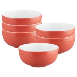 Seltmann Weiden Schale "M&uuml;slischalen Liberty Pure Colors &oslash; 15 cm 6er Set", B/H/L: 15cm, rot, Sch&uuml;sseln