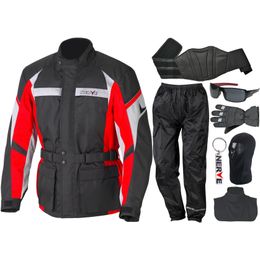 Nerf Motorradkombi NERVE Gr. M, rot, Overalls, Damen, M, N-Gr, Obermaterial: 100% Polyester. Innenseite: 100% Polyester