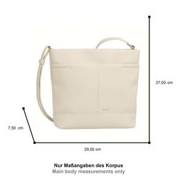 Gabor Damen Umh&auml;ngetasche "Lenea", beige, Polyurethan, clean, gepflegt, unifarben, Taschen, aus leicht genarbtem Lederimitat mit dekorativen