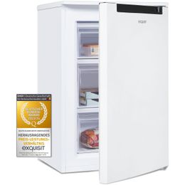 Exquisit Gefrierschrank "GS81-040C", B:54,5cm H:85,5cm T:58cm, wei&szlig;, Gefrierschr&auml;nke, energiesparend in Energieefizienz C, 87 Liter Nutzinhalt, 4