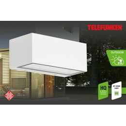 LED Au&szlig;en-Wandleuchte Telefunken, wei&szlig;, Leuchten, "MONACO"