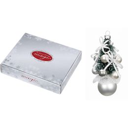 MAGIC BY INGE Christbaumschmuck "Frosty Silver", H:11,5cm, silber, Weihnachtsbaumschmuck, Bäumchen
