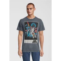 T-Shirt Recovered "Star Wars Classic New Hope", Damen, Gr. M, grau, 100% Baumwolle, bedruckt, normal, Rundhals, Shirts T-Shirt, mit coolem Star Wars-Print