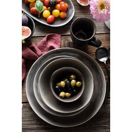 M&auml;ser M&Auml;SER Tasse "NIARA ORGANIC, Kaffeetassen-Set, Keramik", &Oslash; 10cm x 6cm, 250ml, 8 Stk., schwarz, Trinkgef&auml;&szlig;e