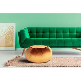Sitzhocker Kayoom, B:65cm H:35cm T:65cm, braun, Bezug: 100% Polyester (Samt) / Füllmaterial: 100% Polystryol, Hocker, "Pouf Taj Mahal 325, trendige
