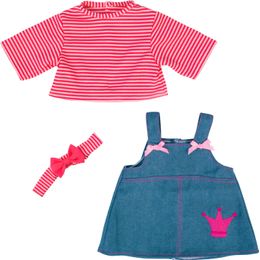 BAYER Kinder Puppenkleidung "Jeanskleid", pink, Puppenkleidung