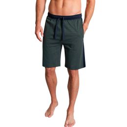 Tom Tailor Herren Bermudas "Nevada", Gr. 56, grün, Single Jersey, Obermaterial: 100% Baumwolle, gestreift, Hosen, Bindeband, Seitentaschen, locker,