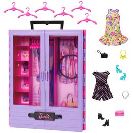 Barbie Kinder Puppenkleiderschrank "Fashionistas", lila, Puppenmöbel