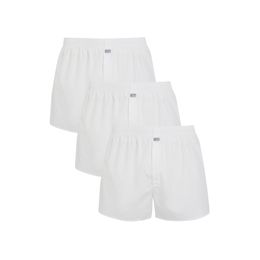 Webboxer Jockey "Everyday", Herren, Gr. L, wei&szlig;, Webqualit&auml;t, Obermaterial: 100% Baumwolle, unifarben, normal, Unterhosen, Eingriff mit Knopfverschlu&szlig;, mittlere Bundh&ouml;he, lockere Passform