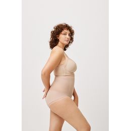 Shapingpants YSABEL MORA, Damen, Gr. L, beige, Microfaser, Obermaterial: 70% Polyamid, 30% Elasthan, figurbetont, Unterhosen, hoch geschnitten, starker Form-Effekt, elastisch, Mesh