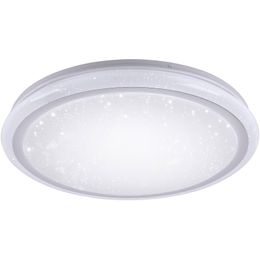 JUST LIGHT LED Deckenleuchte "LUISA", 2, H: 8cm, 1 Stk., weiß, Wohnzimmer, Leuchten, LED Deckenlampe